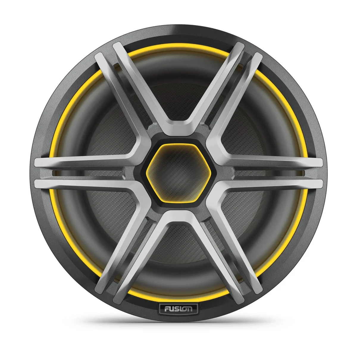 Fusion Apollo 12" 1400W Subwoofer jachtowy LED ze sportowymi szarymi ...