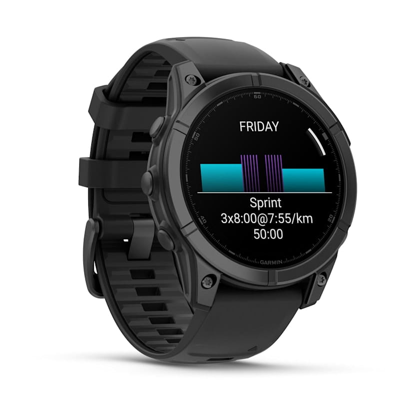 Garmin Fenix E - 47mm - Slate grey z czarnym silikonowym paskiem [010 ...